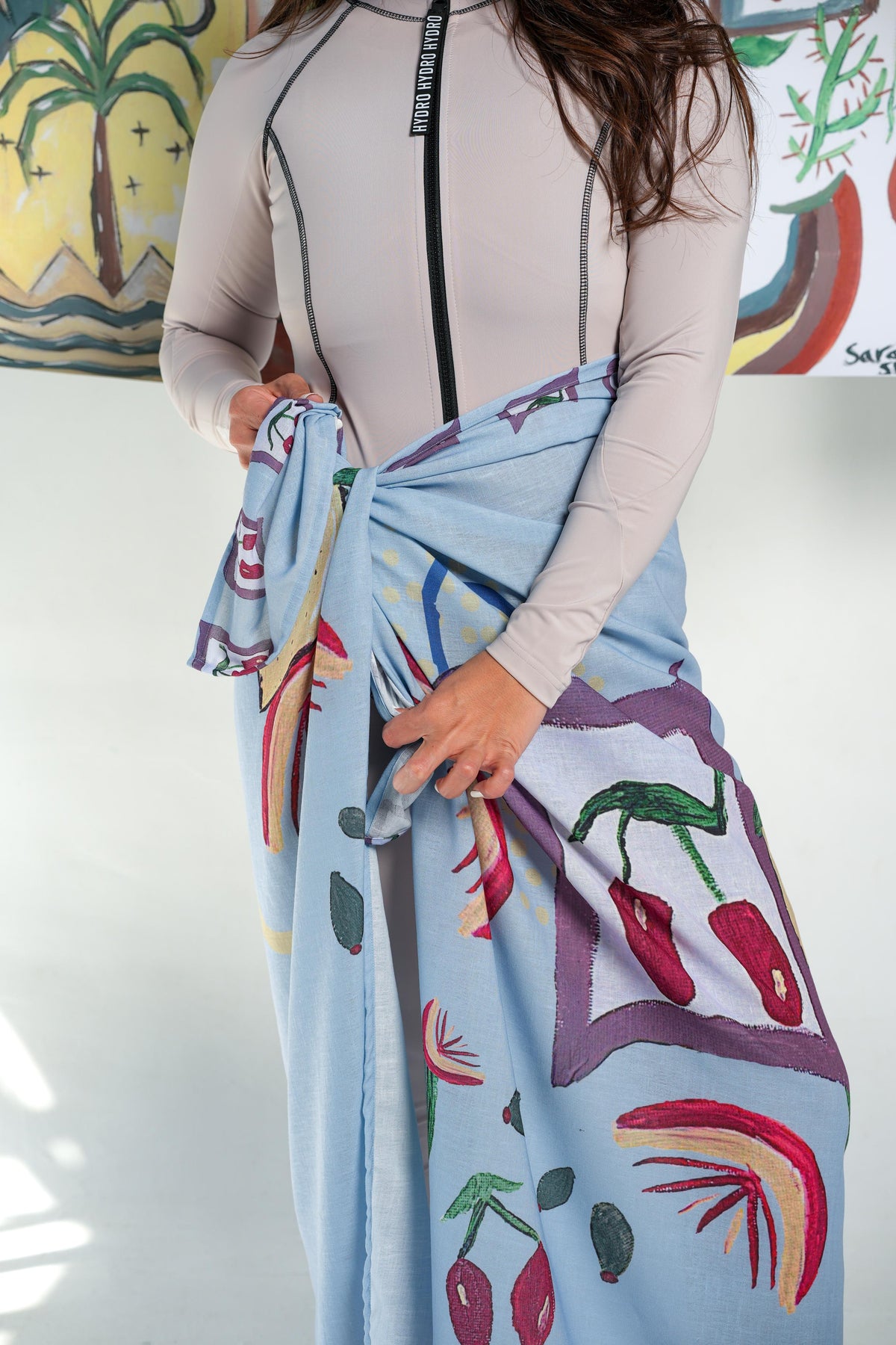 SARAH | Silk Coverup | hydroswimwear